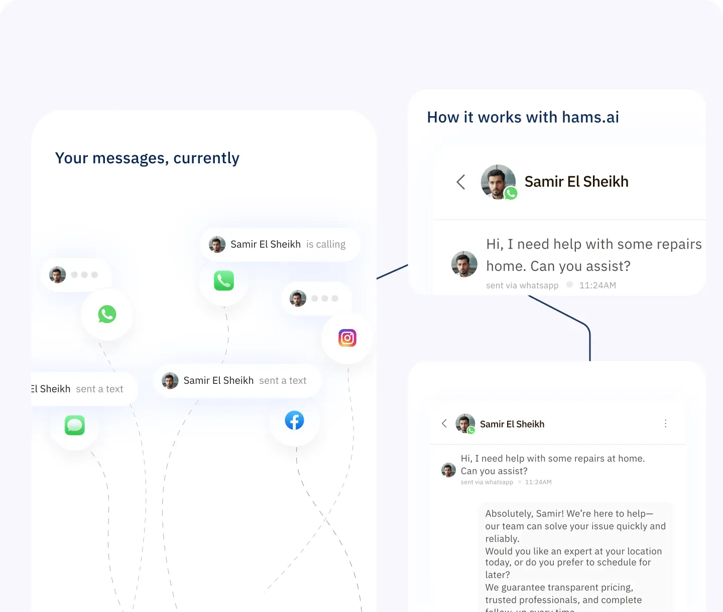 Hams.AI | Enterprise AI Voice & Chat Agents for Customer Experience | همس